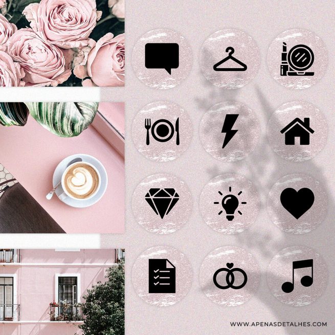 Destaques para Instagram - 75 capas minimalistas | Apenas Detalhes