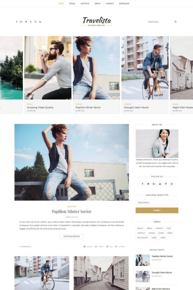 Layouts para blogger - 15 templates gratuitos e responsivos | Apenas ...